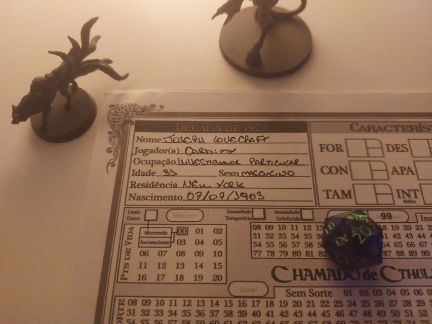 Como fazer sua ficha de personagem no Call of Cthulhu 7ª Edição - Nuckturp